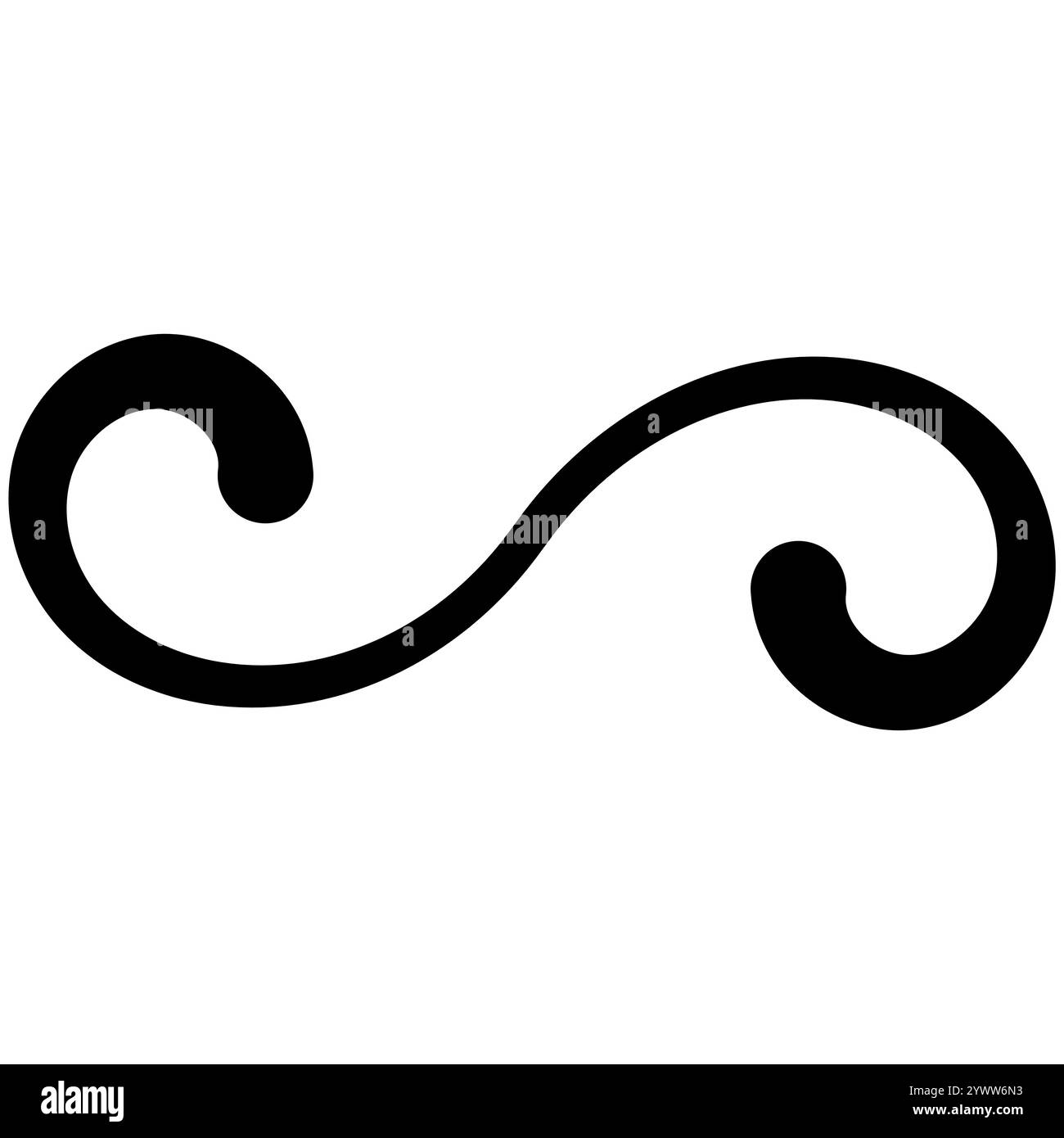 Curved calligraphy swirl doodle swoops line curved, swis curve swirl ...