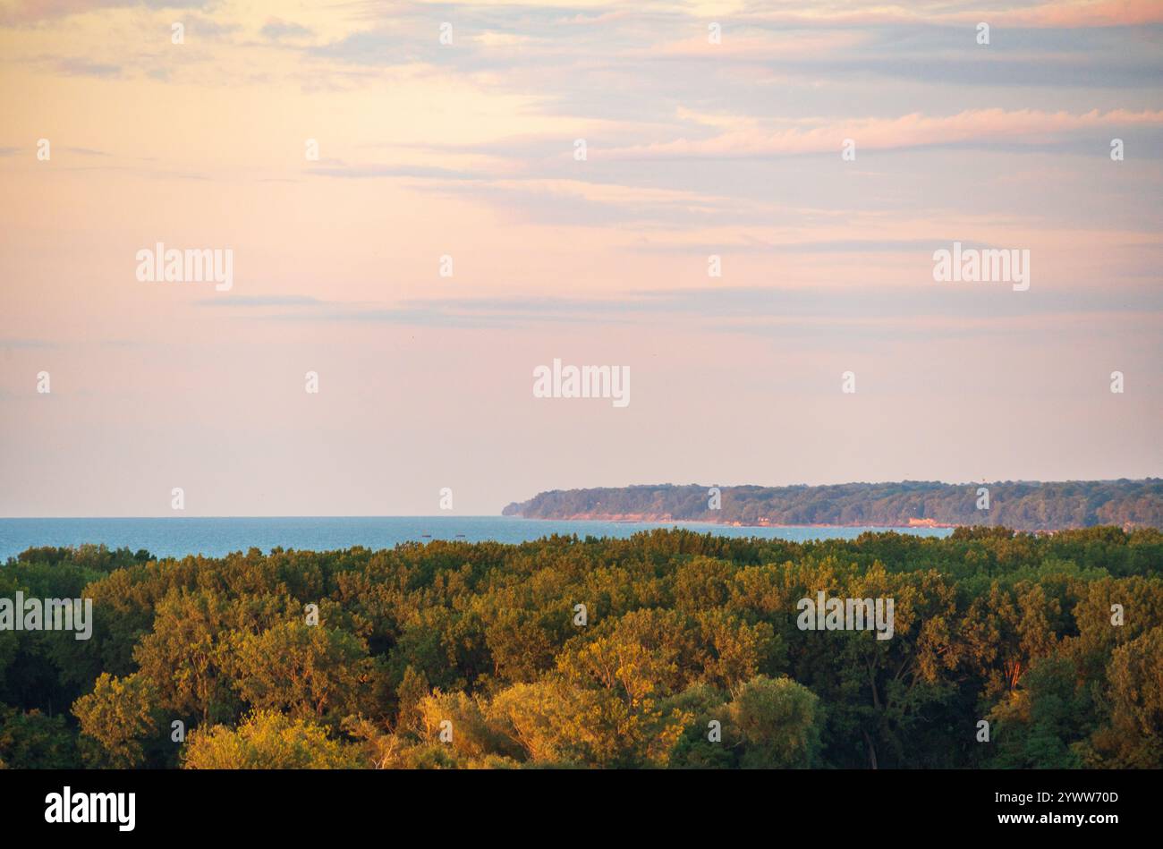 The Bicentennial Tower, located in Erie, Pennsylvania, views of Lake ...