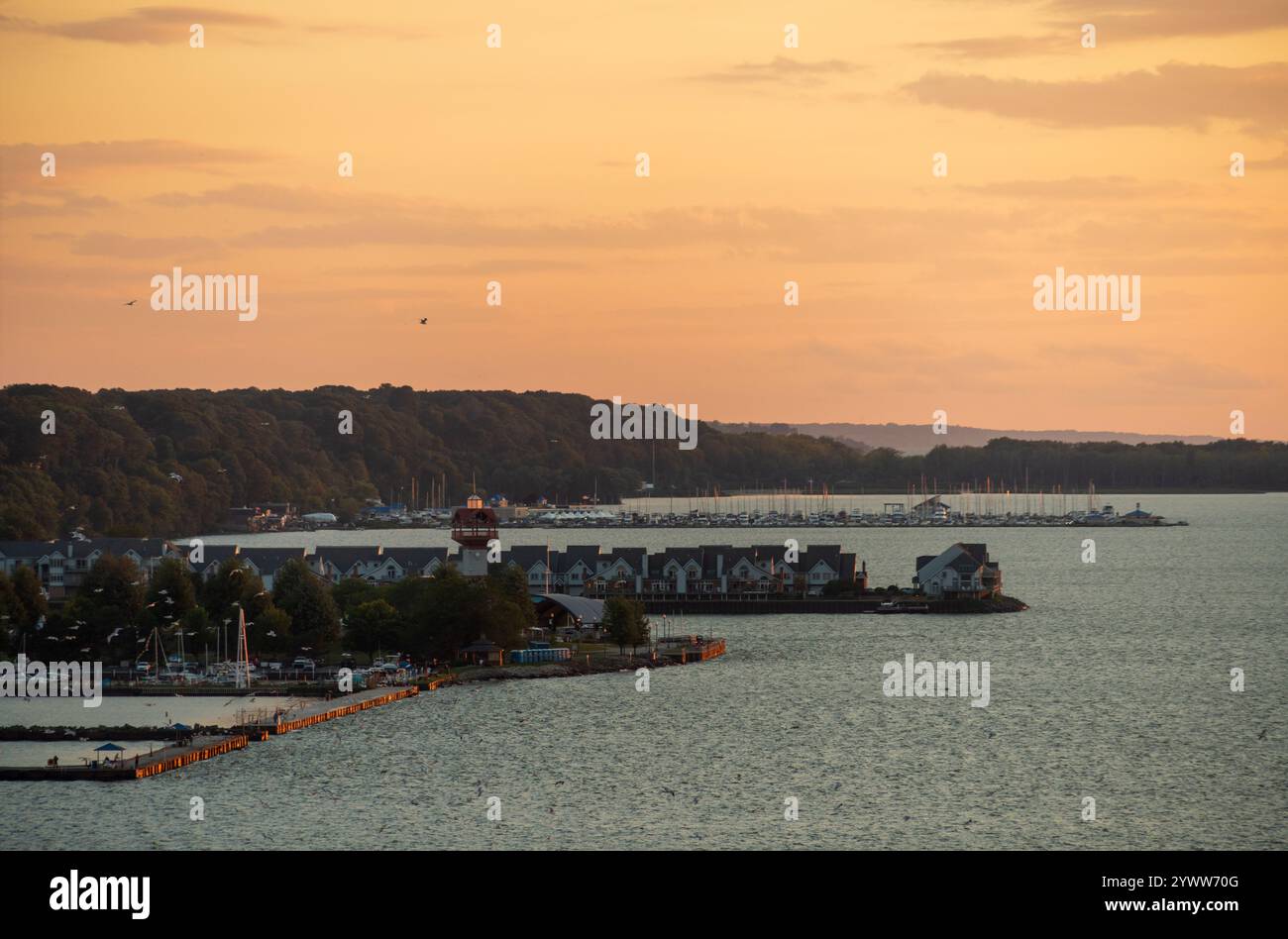 The Bicentennial Tower, located in Erie, Pennsylvania, views of Lake ...