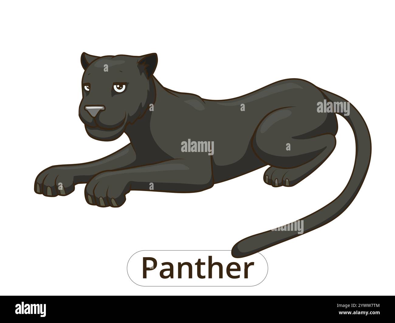 Panther cartoon vector illustration Stock Vector Image & Art - Alamy