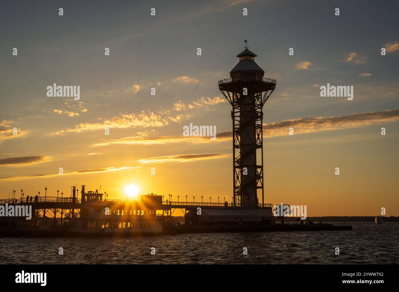 The Bicentennial Tower, located in Erie, Pennsylvania, views of Lake ...