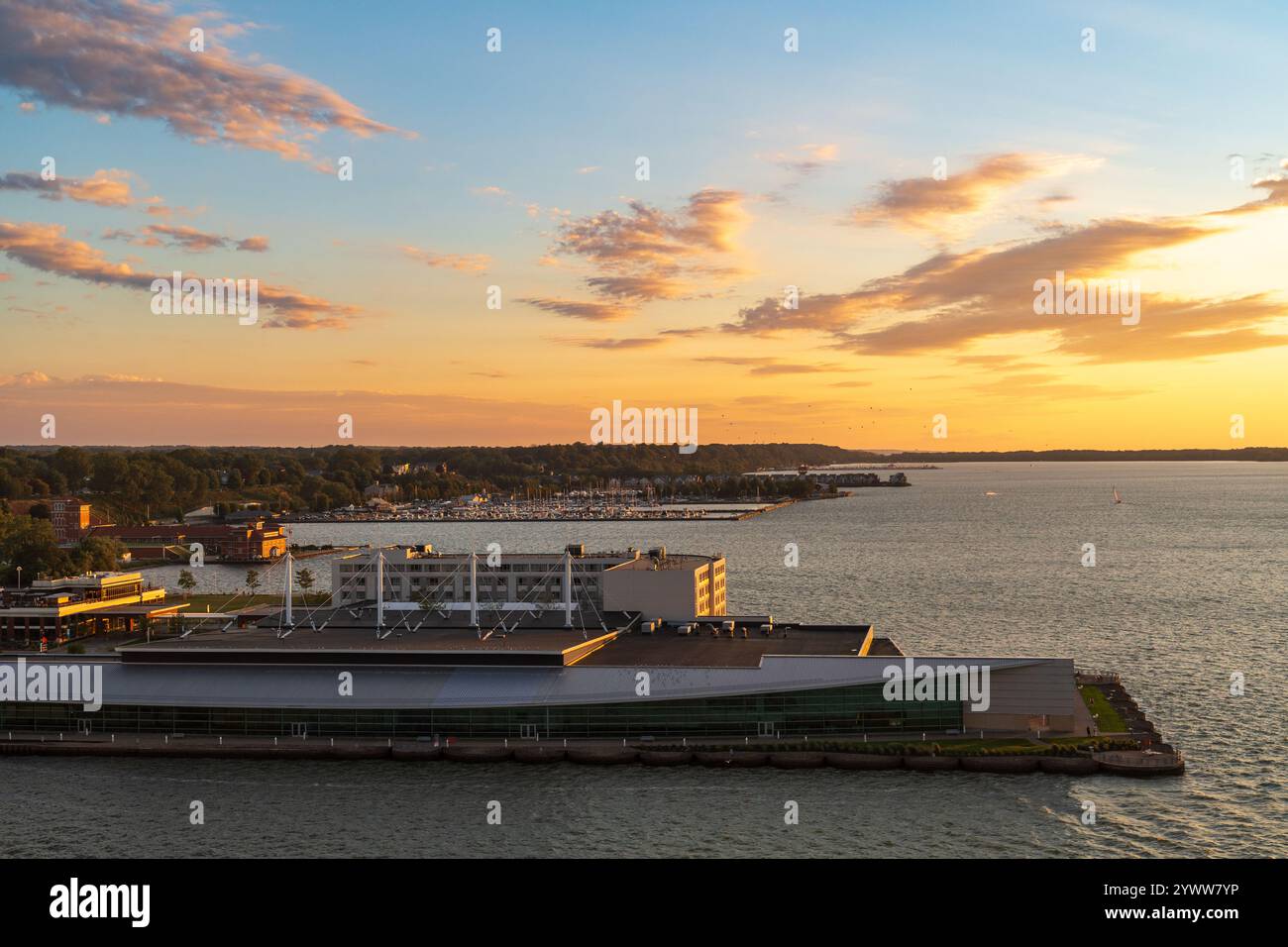 The Bicentennial Tower, located in Erie, Pennsylvania, views of Lake ...