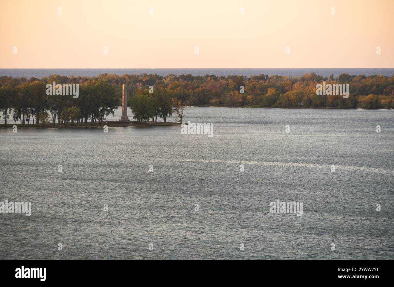Erie's Presque Isle State Park as seen from the Bicentennial Tower ...