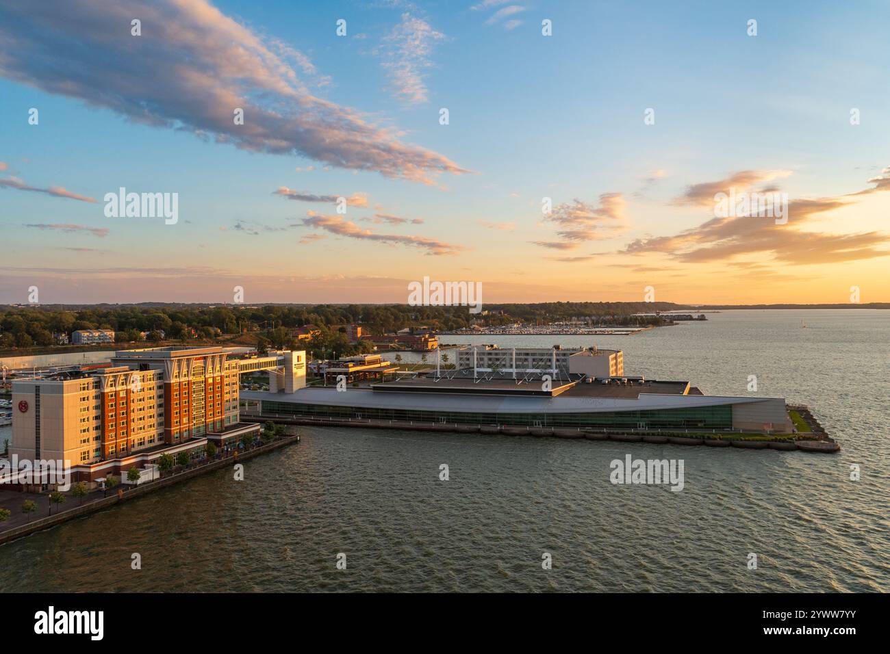 The Bicentennial Tower, located in Erie, Pennsylvania, views of Lake ...
