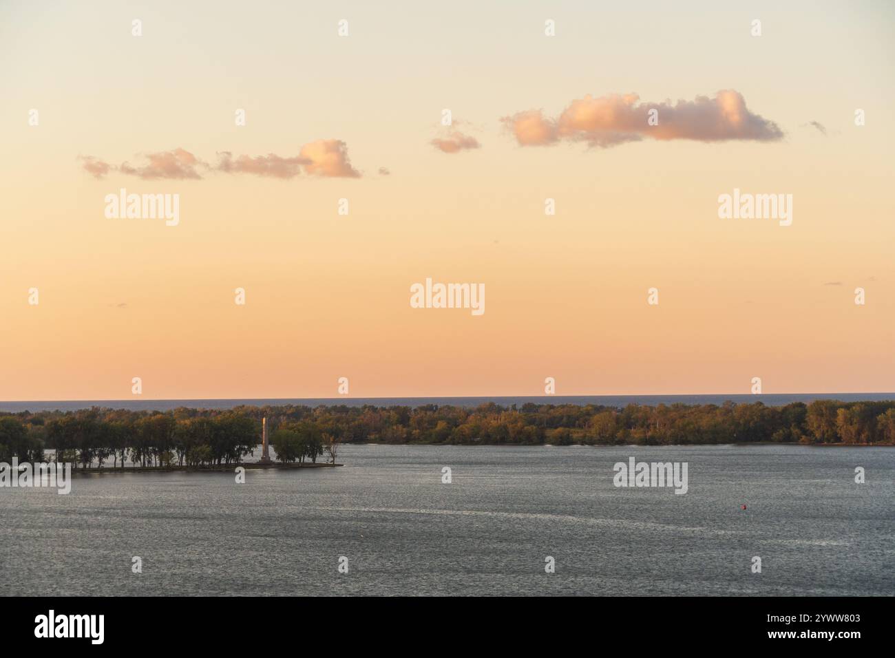 Erie's Presque Isle State Park as seen from the Bicentennial Tower ...