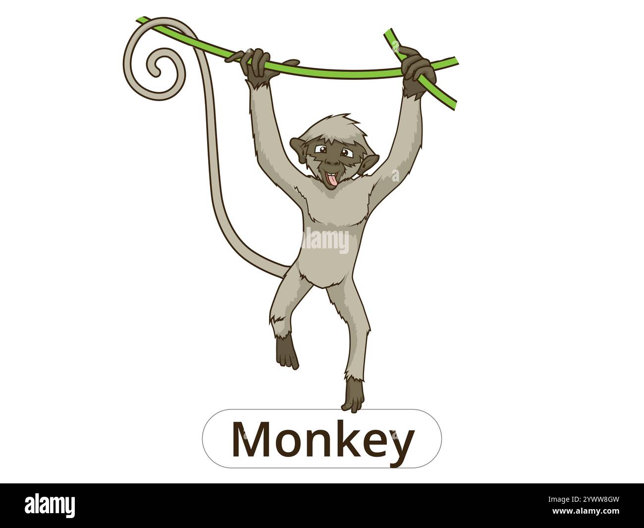 Macaques monkey Stock Vector Images - Alamy