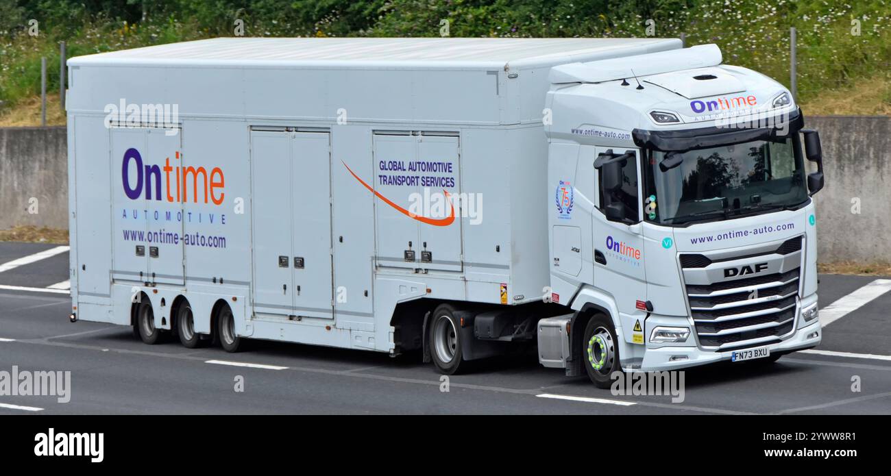 Front & side view Ontime Automotive enclosed car delivery transport ...