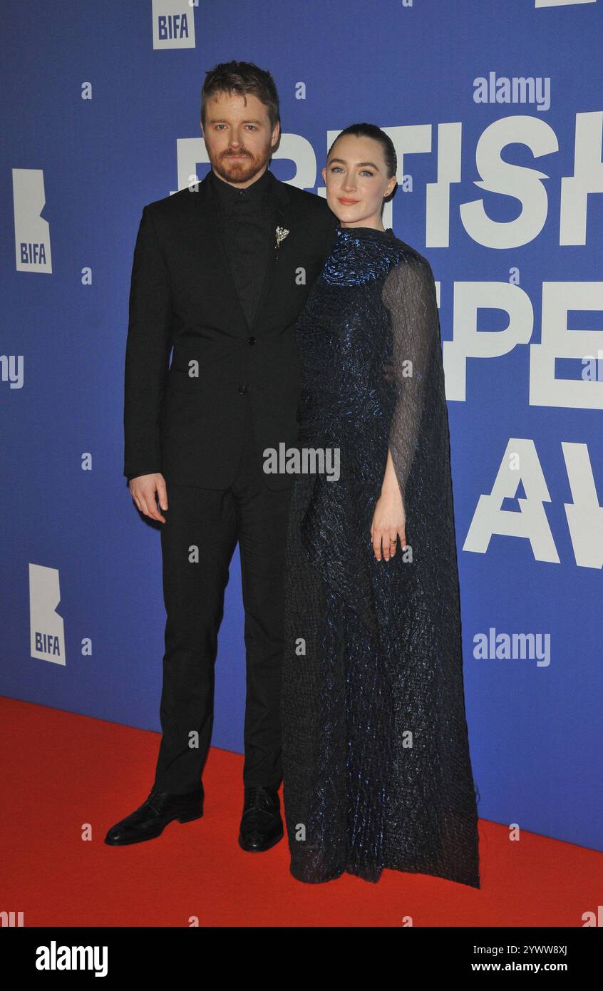 Jack Lowden and Saoirse Ronan at the British Independent Film Awards ...