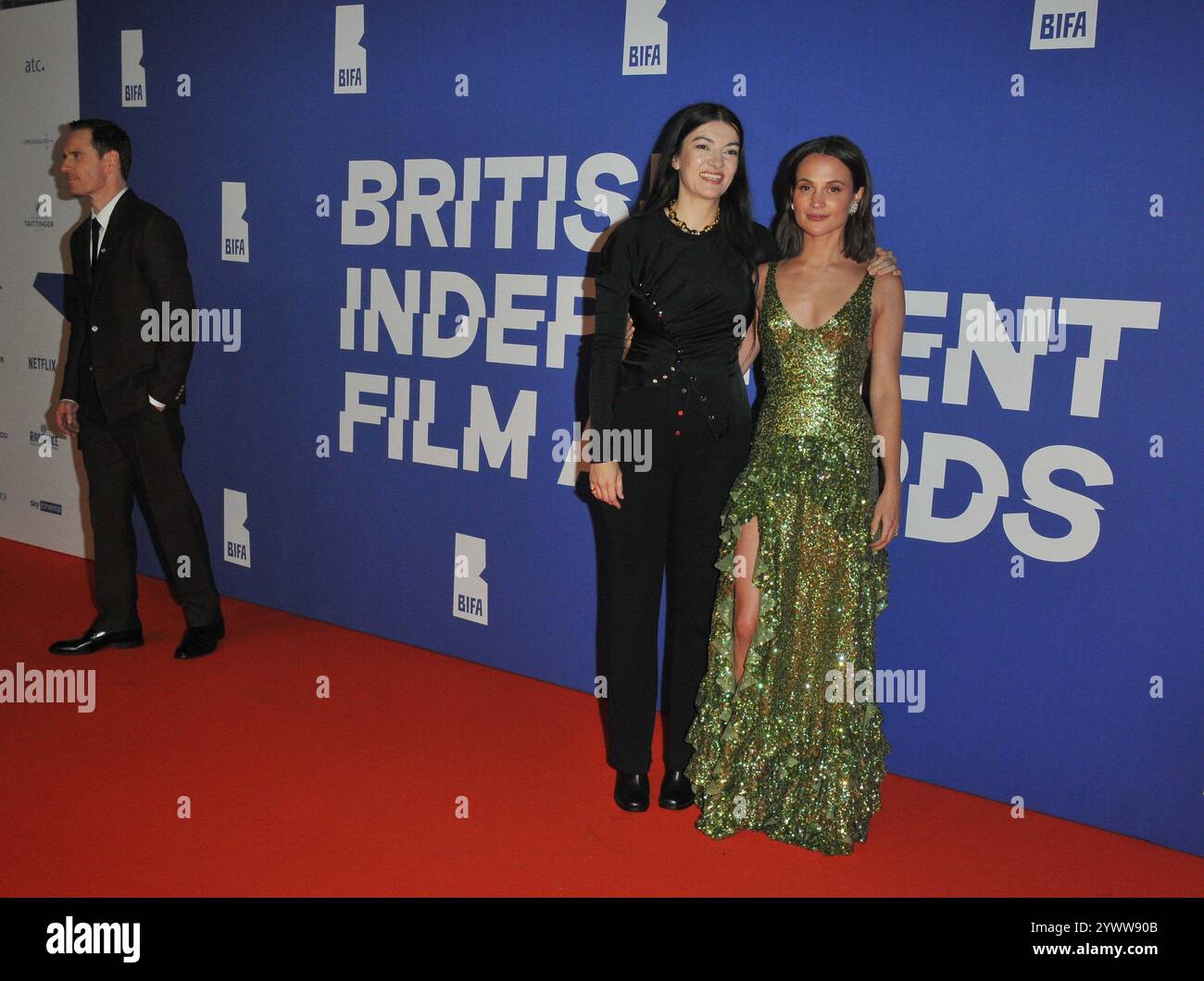 guest and Alicia Vikander at the British Independent Film Awards (BIFAs ...