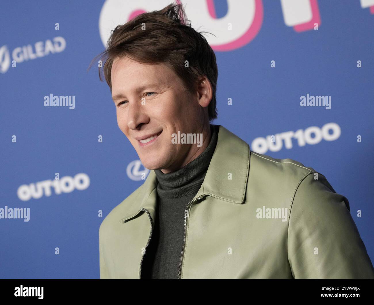 Dustin Lance Black arrives at the 2024 Out100 Celebration held at ...