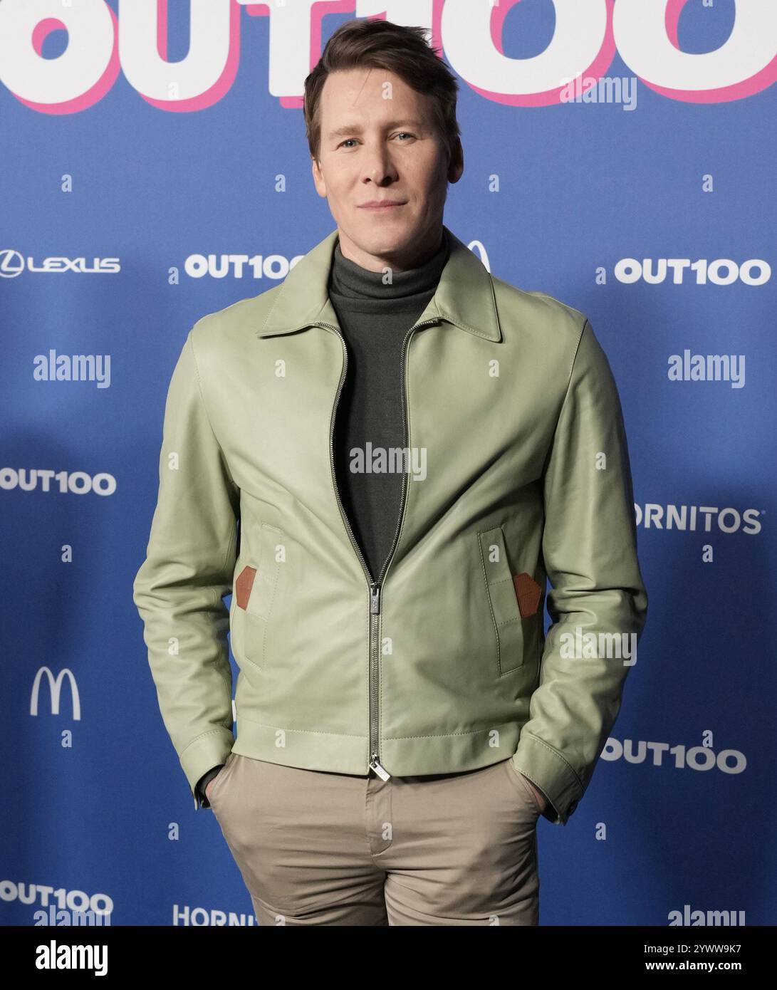 Dustin Lance Black arrives at the 2024 Out100 Celebration held at ...