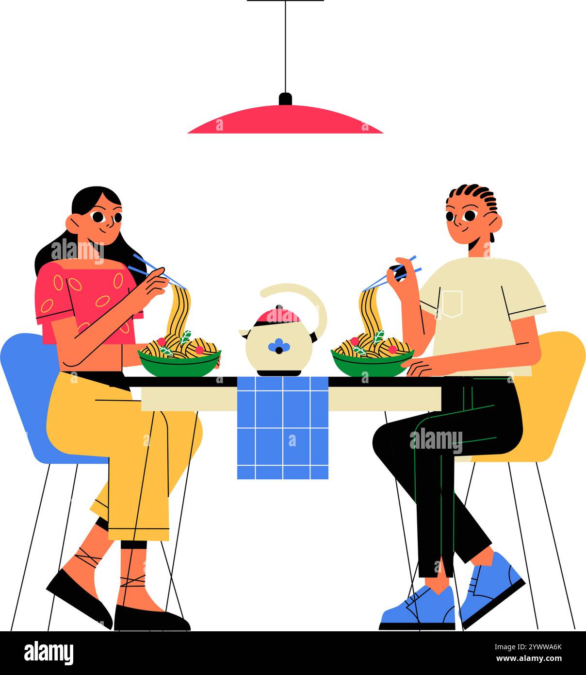 Shared chairs Stock Vector Images - Alamy