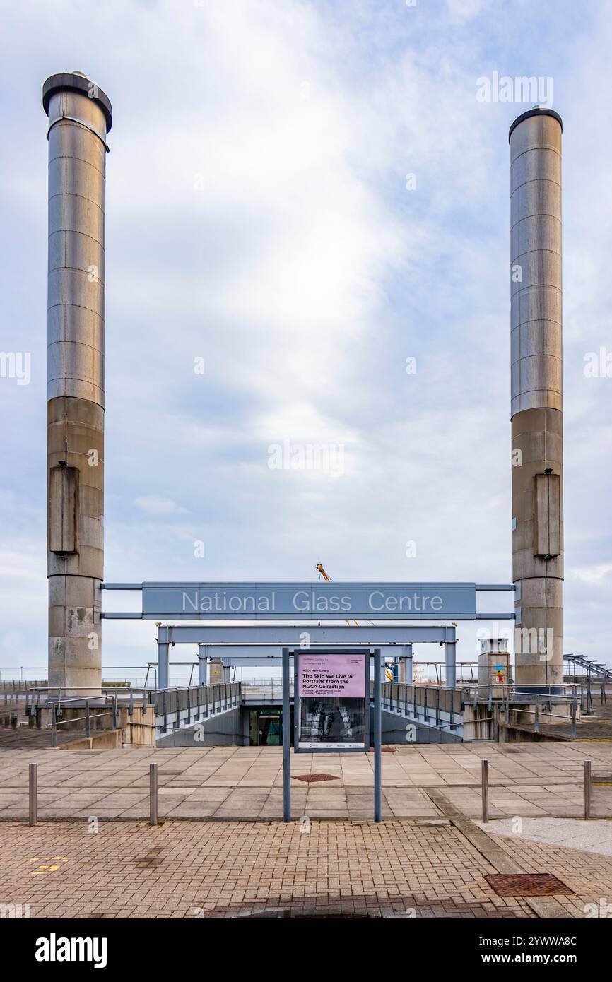 entrance to the national glass centre Sunderland tyne & wear UK Stock ...