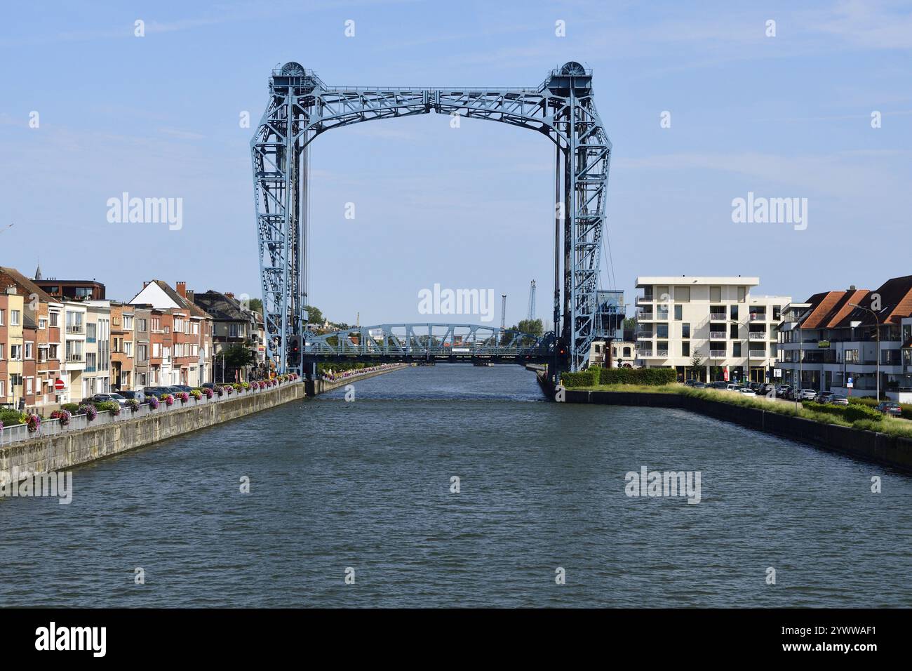Friedensbrücke, Hebebrücke, Seekanal Brüssel-Schelde, Willebroek ...