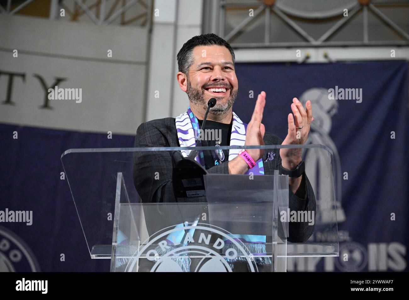 Orlando Pride president of business operations Jarrod Dillon addresses ...