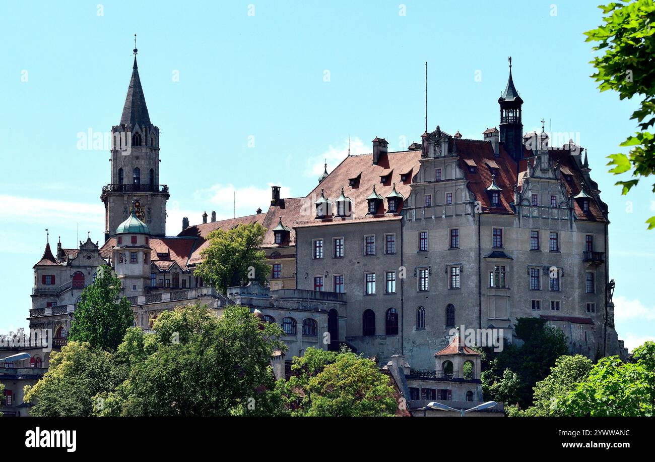 Hohenzollernschloss, Sigmaringen, Region Schwäbische Alp, Baden ...