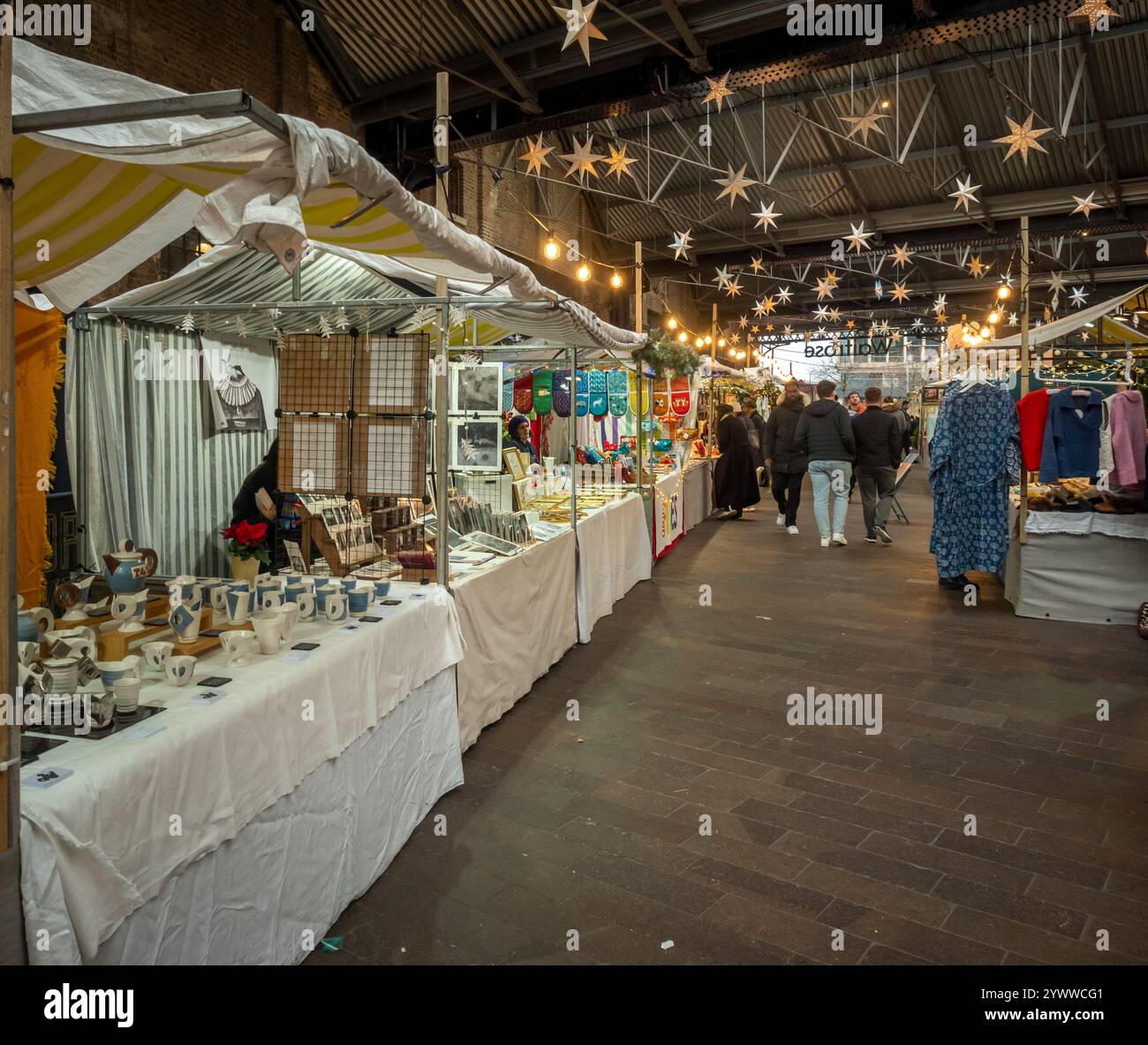 Canopy Market at King's Cross London, at Christmas Stock Photo - Alamy