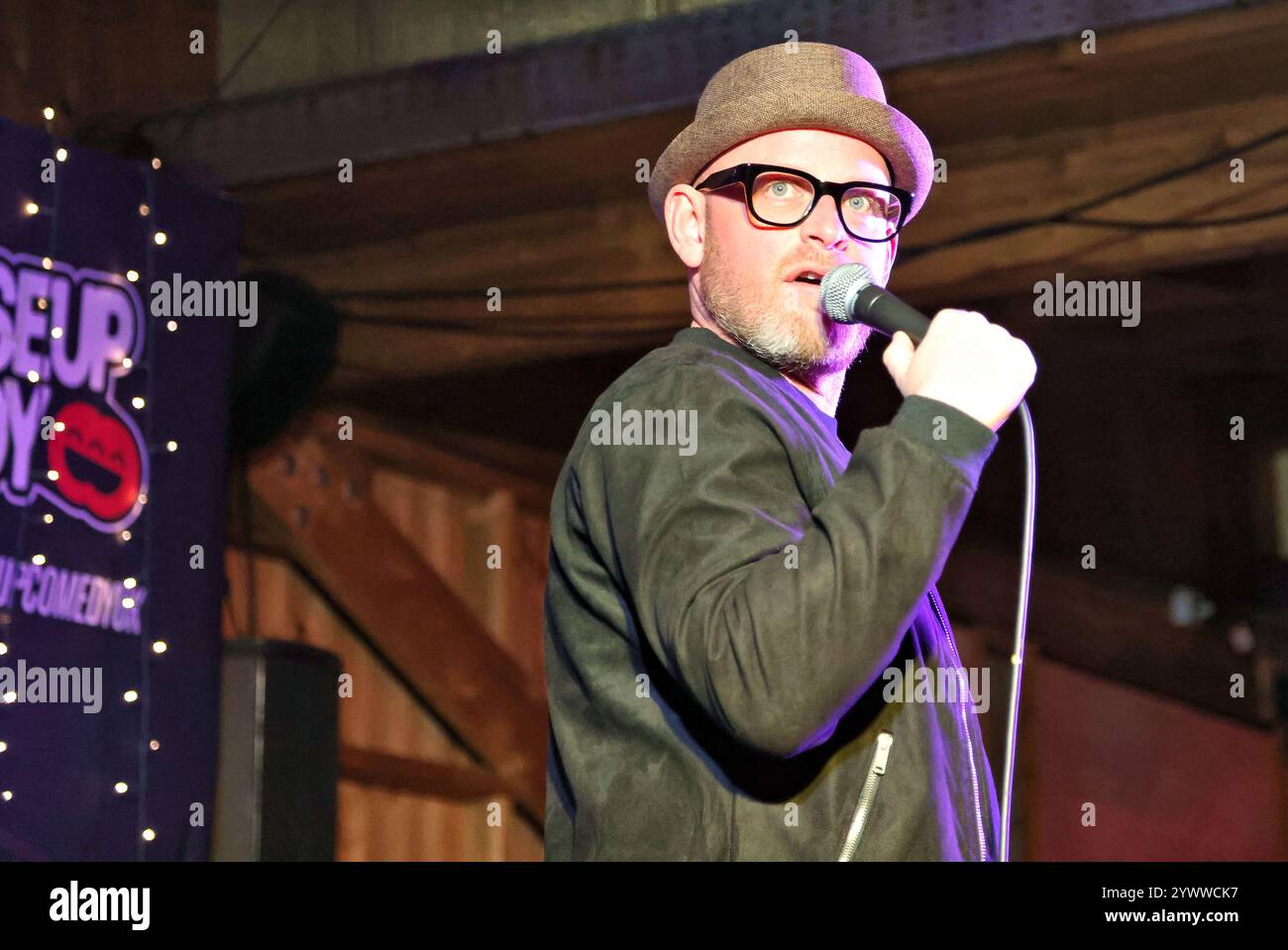 Dan Nightingale at Comedy Night at Herbert's Yard, Longbridge ...