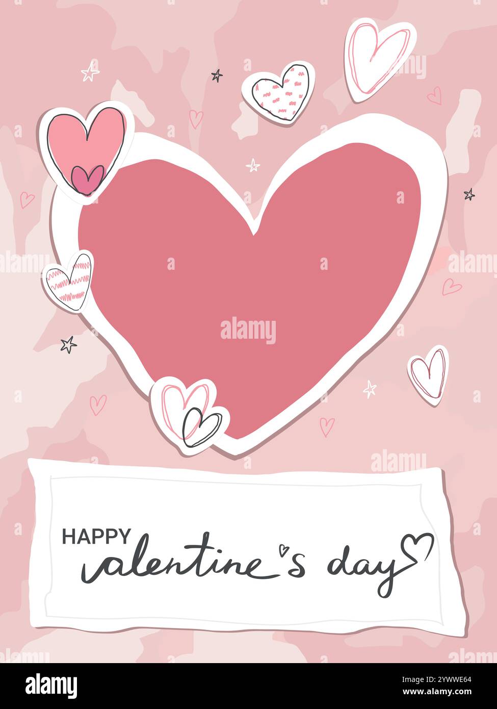 Love handwritten on paper Stock Vector Images - Alamy