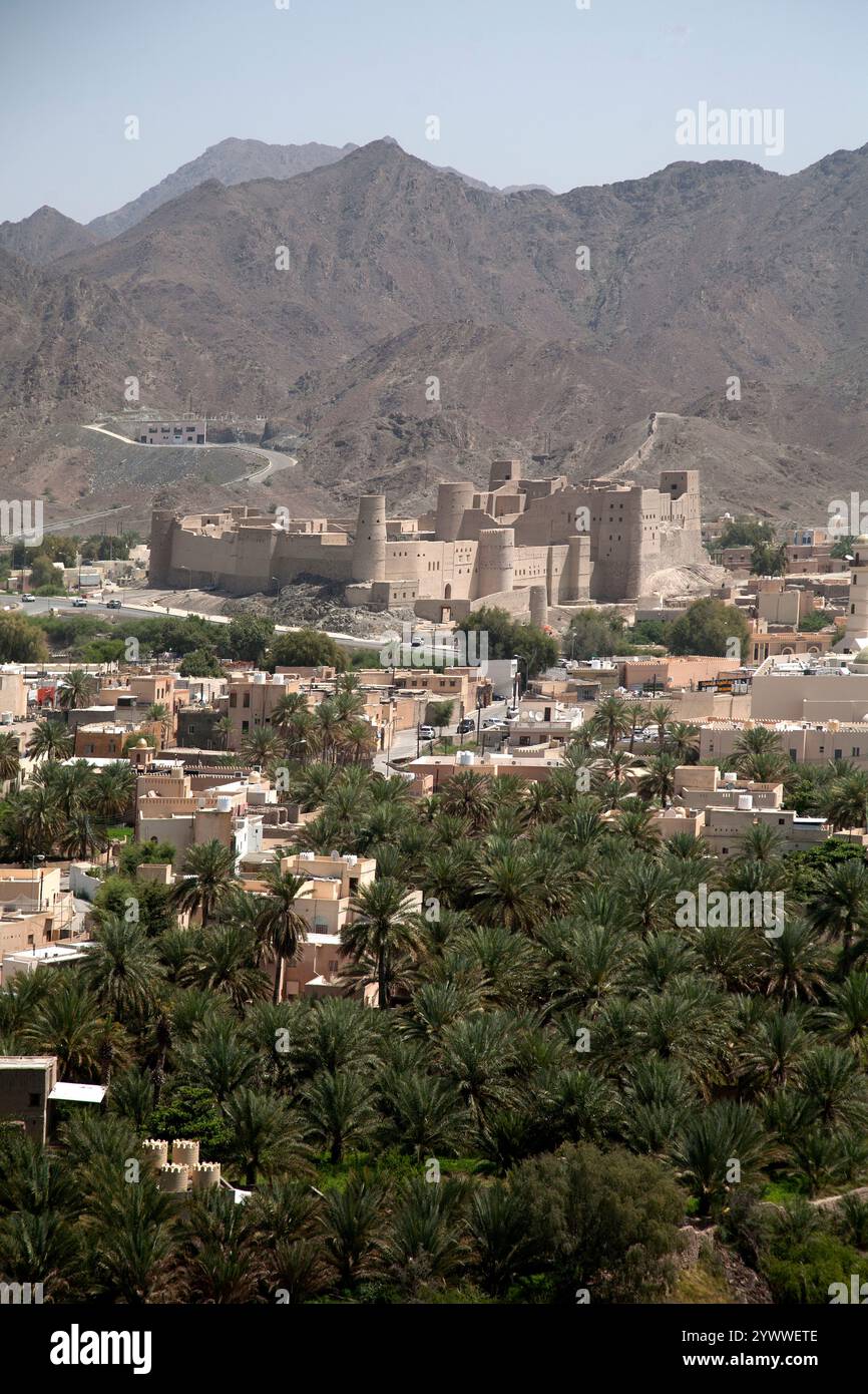 bahla fort view from jabreen fort bahla oman middle east Stock Photo ...