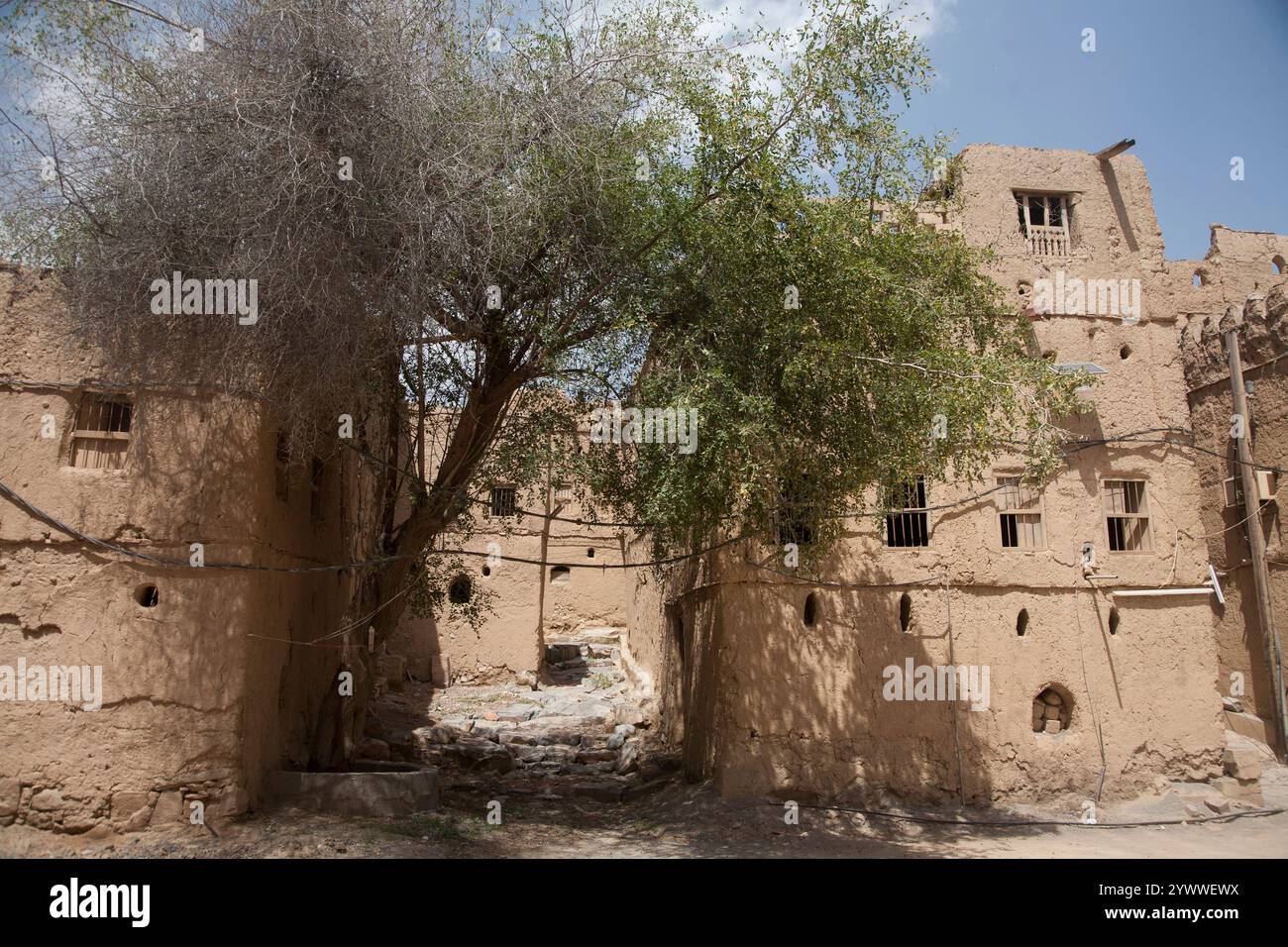 abandoned village old al hamra oman middle east Stock Photo - Alamy