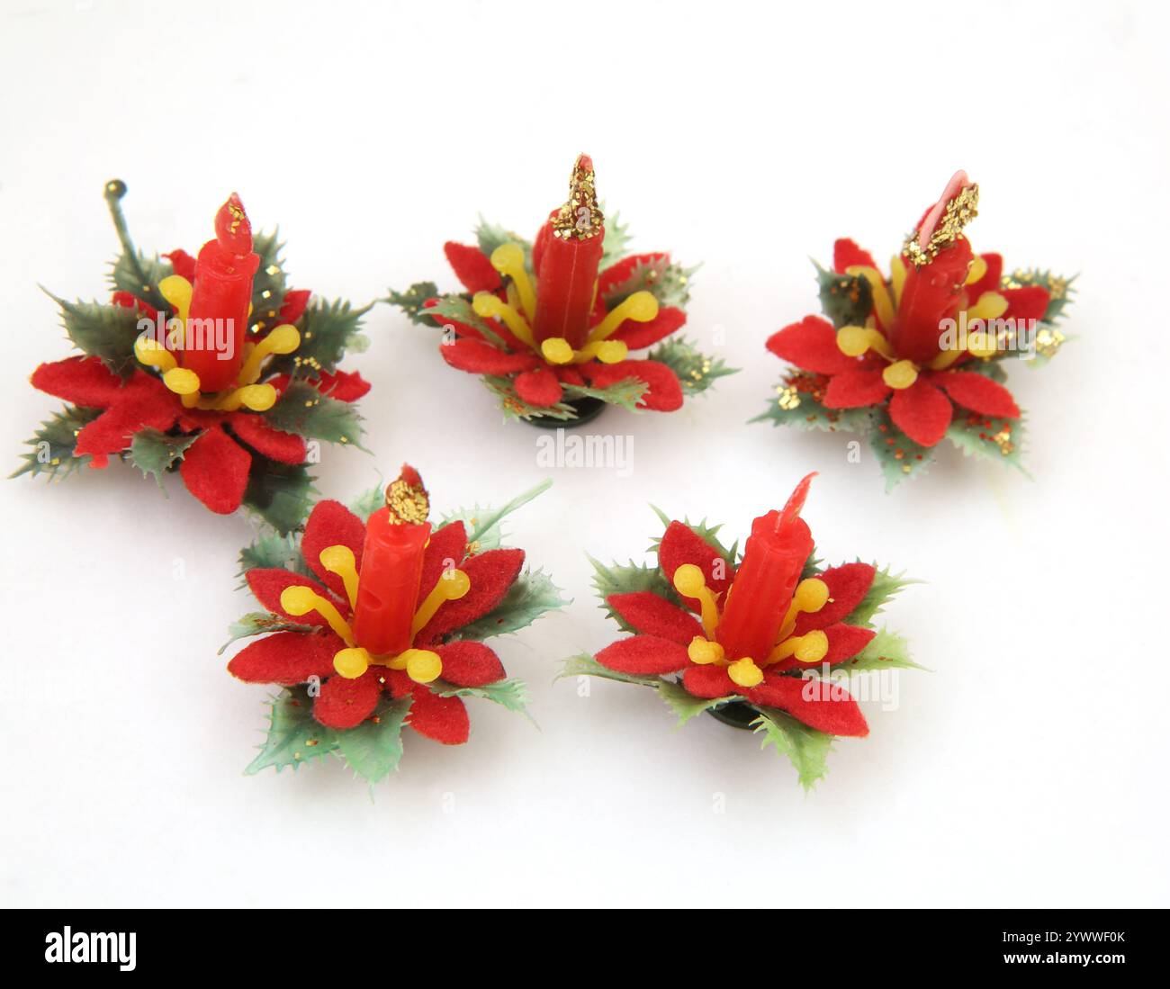 Plastic christmas candles hi-res stock photography and images - Alamy