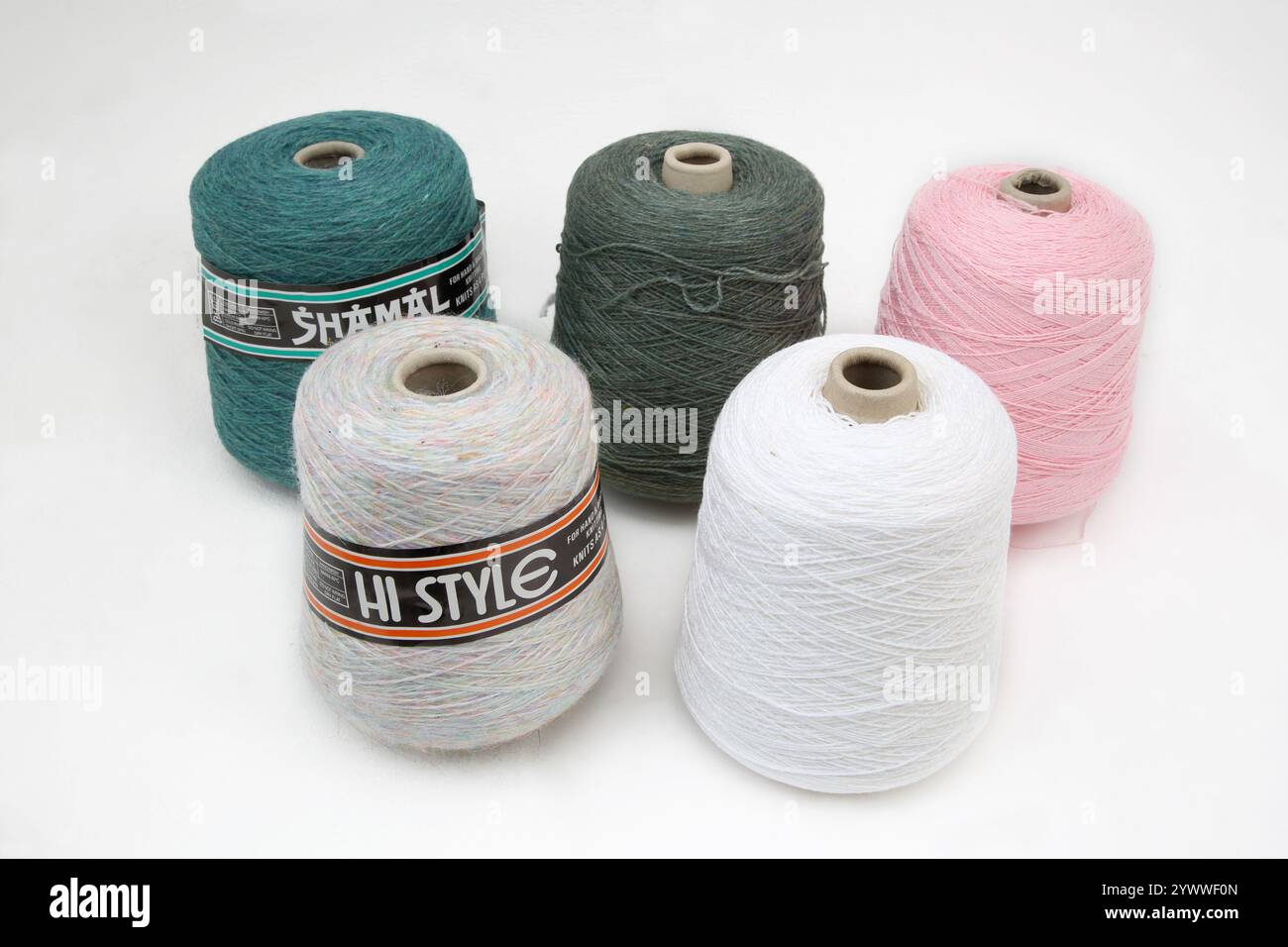 Machine Knitting Yarn Cone Stock Photo - Alamy