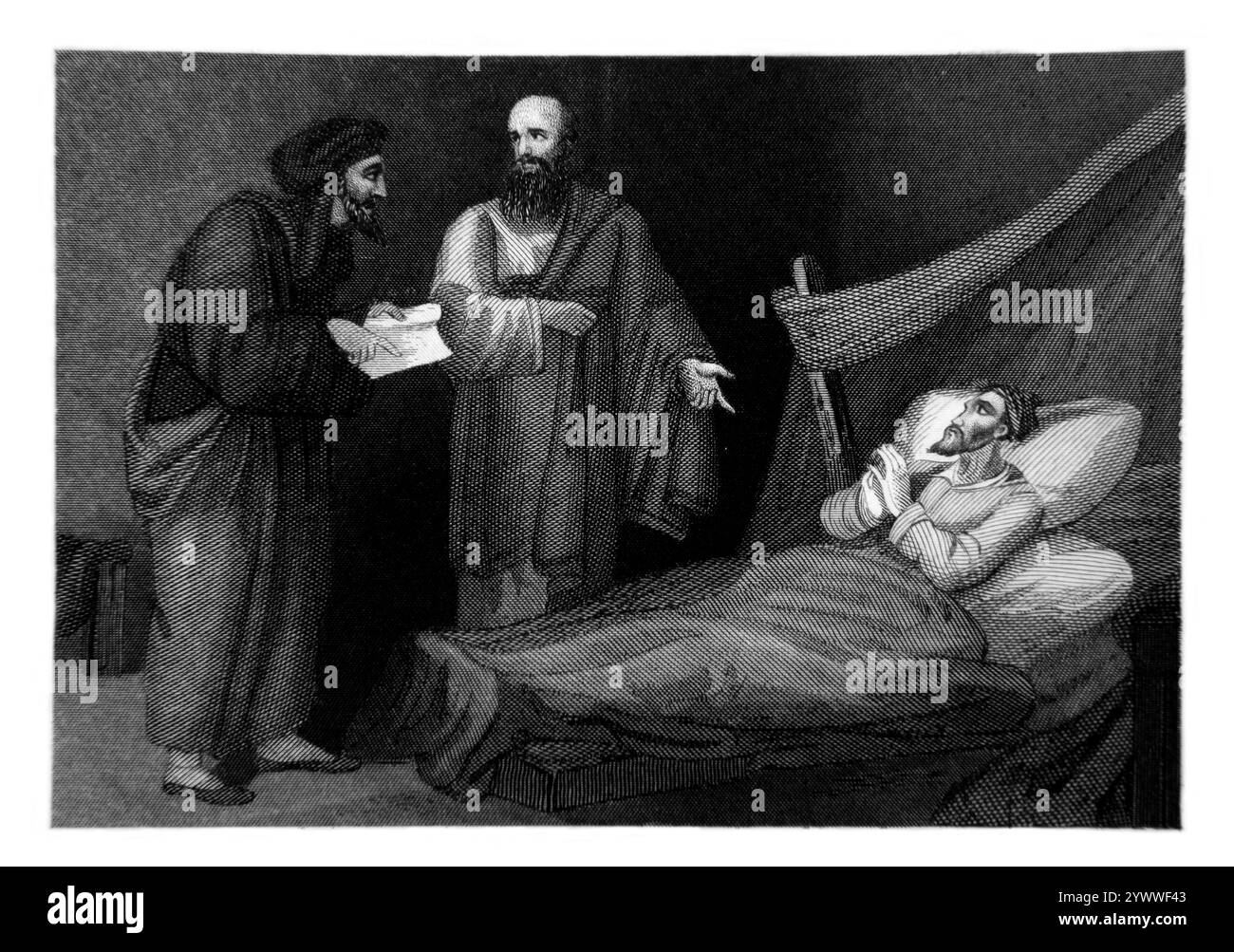 Steel Engraving Pity the Poor (Proverbs) "if you have nothing with ...