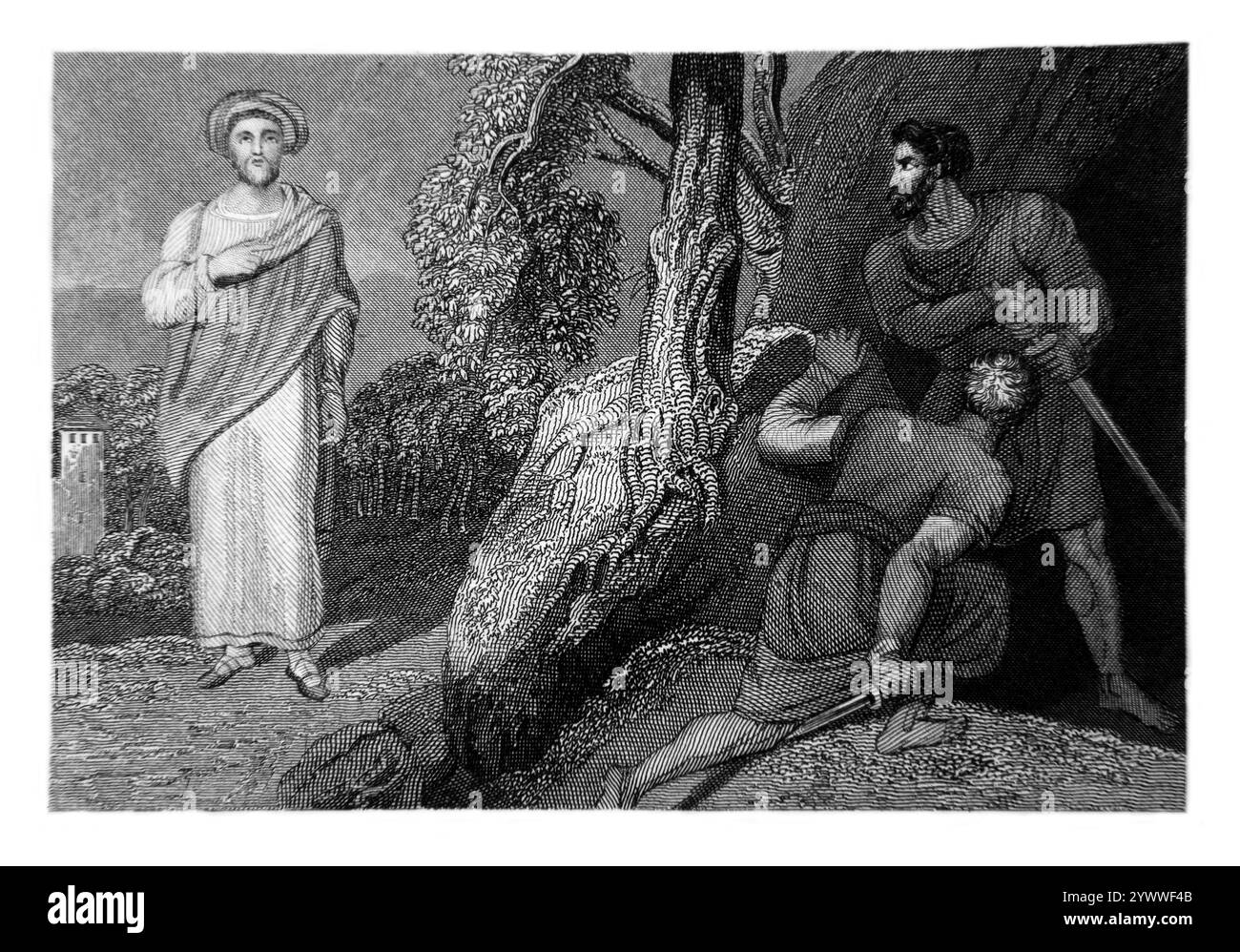 Steel Engraving The Righteous shall not fall before the Wicked Proverbs ...