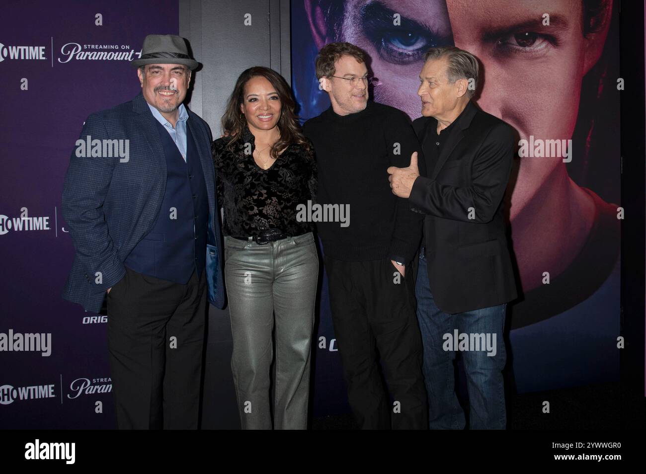 David Zayas, Luna Lauren Véelez, Michael C. Hall und James Remar bei ...