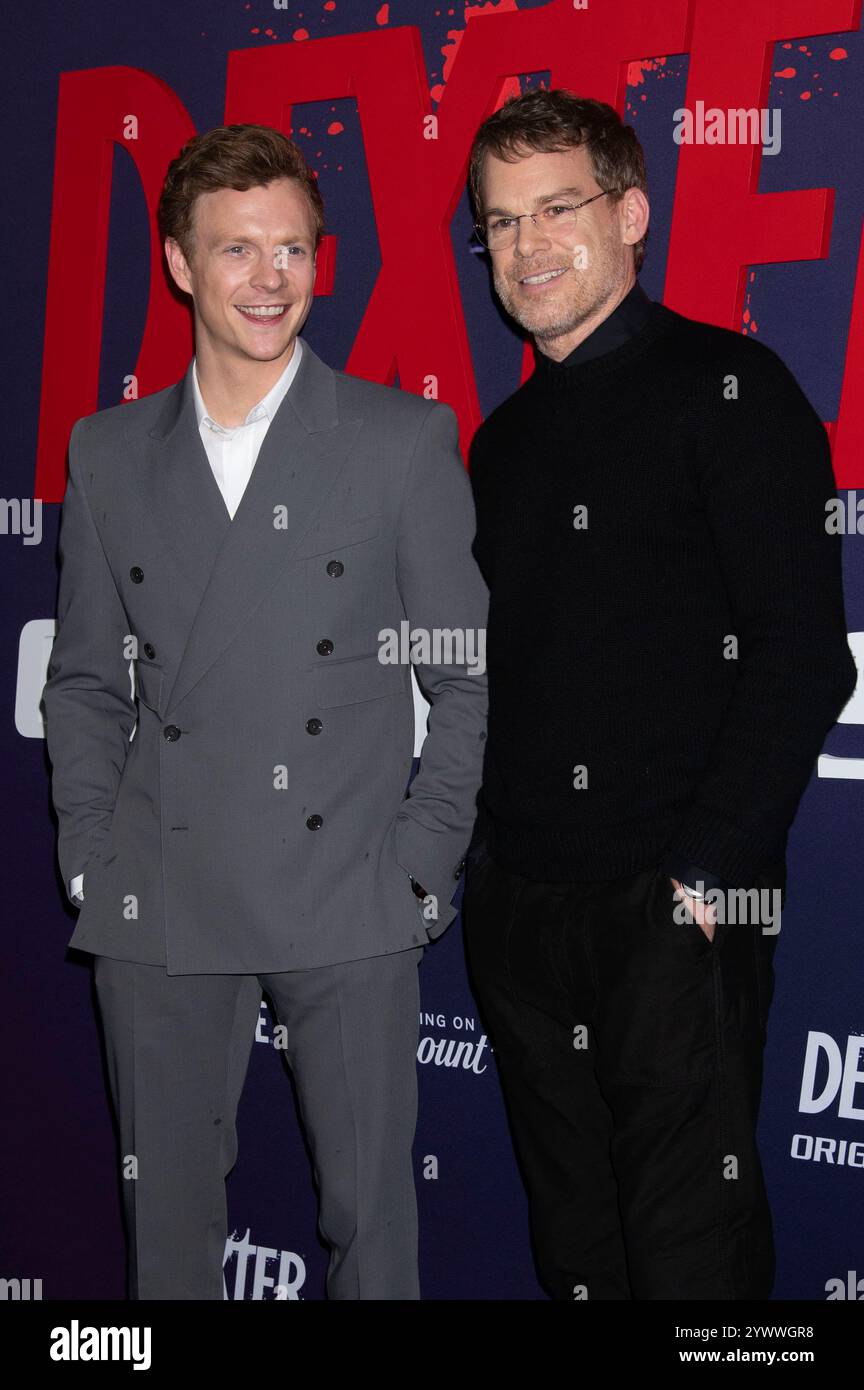 Patrick Gibson und Michael C. Hall bei der Premiere der Showtime ...