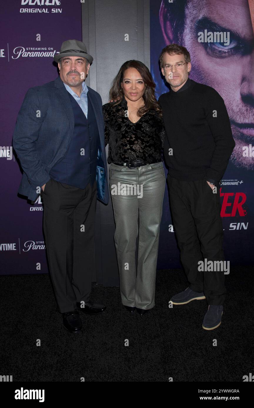 David Zayas, Luna Lauren Velez und Michael C. Hall bei der Premiere der ...