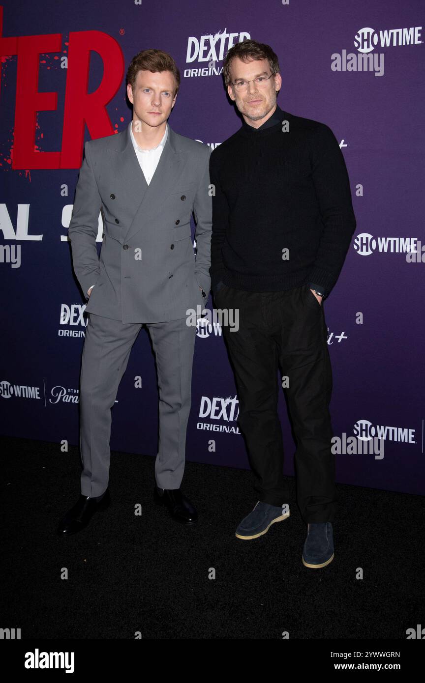 Patrick Gibson und Michael C. Hall bei der Premiere der Showtime ...