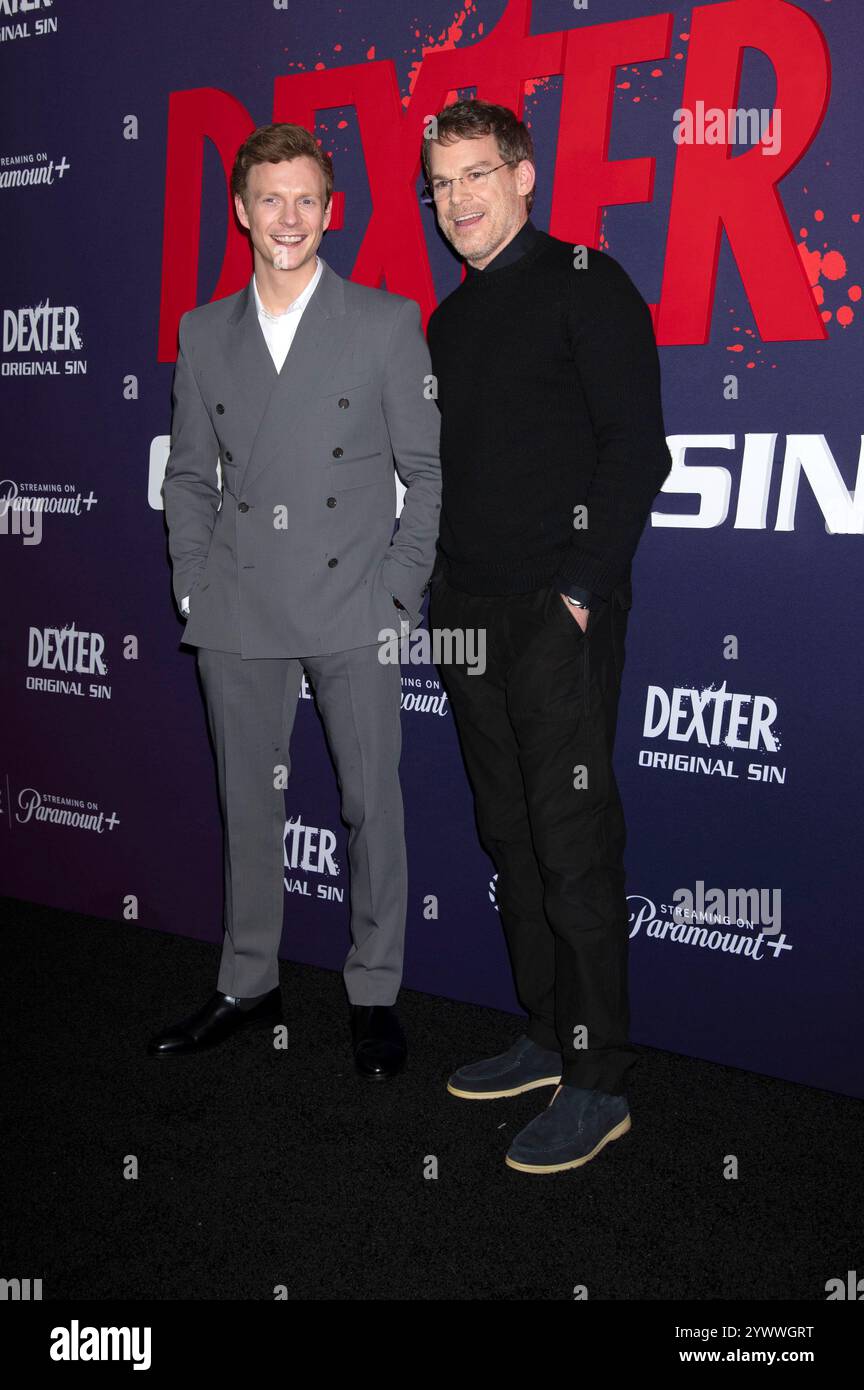Patrick Gibson und Michael C. Hall bei der Premiere der Showtime ...