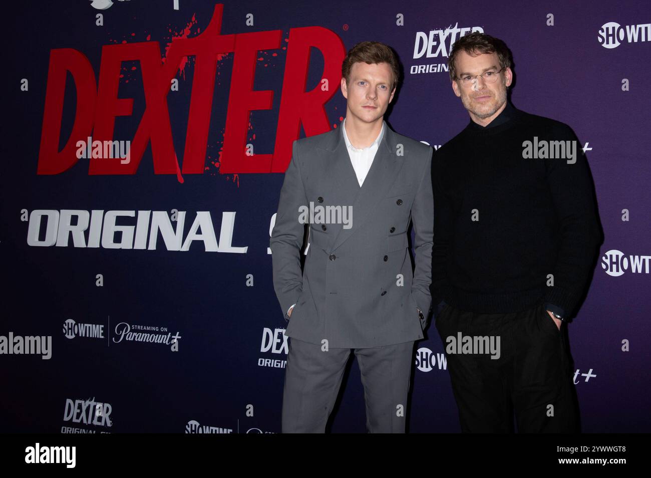 Patrick Gibson und Michael C. Hall bei der Premiere der Showtime ...