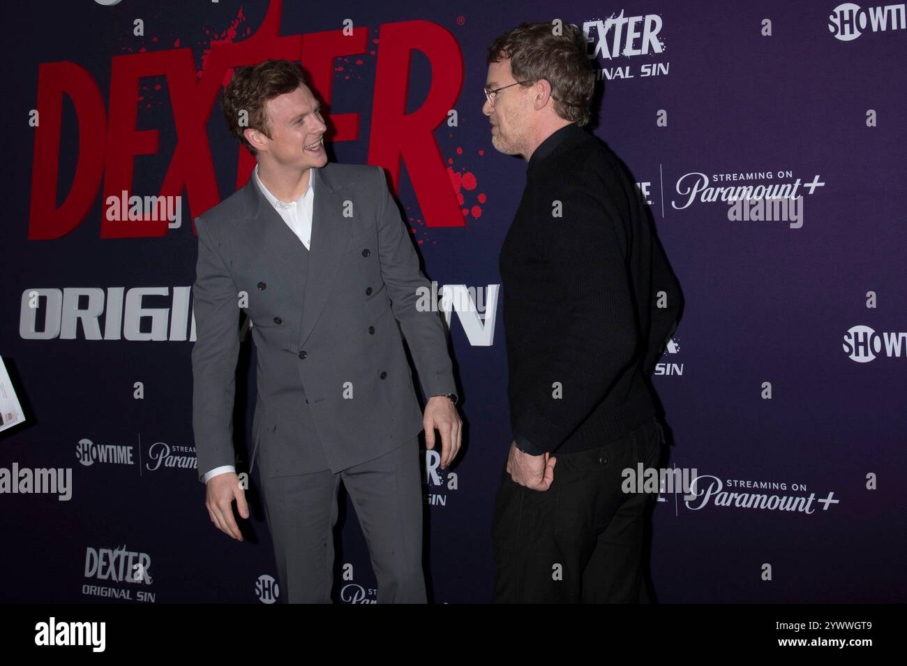 Patrick Gibson und Michael C. Hall bei der Premiere der Showtime ...