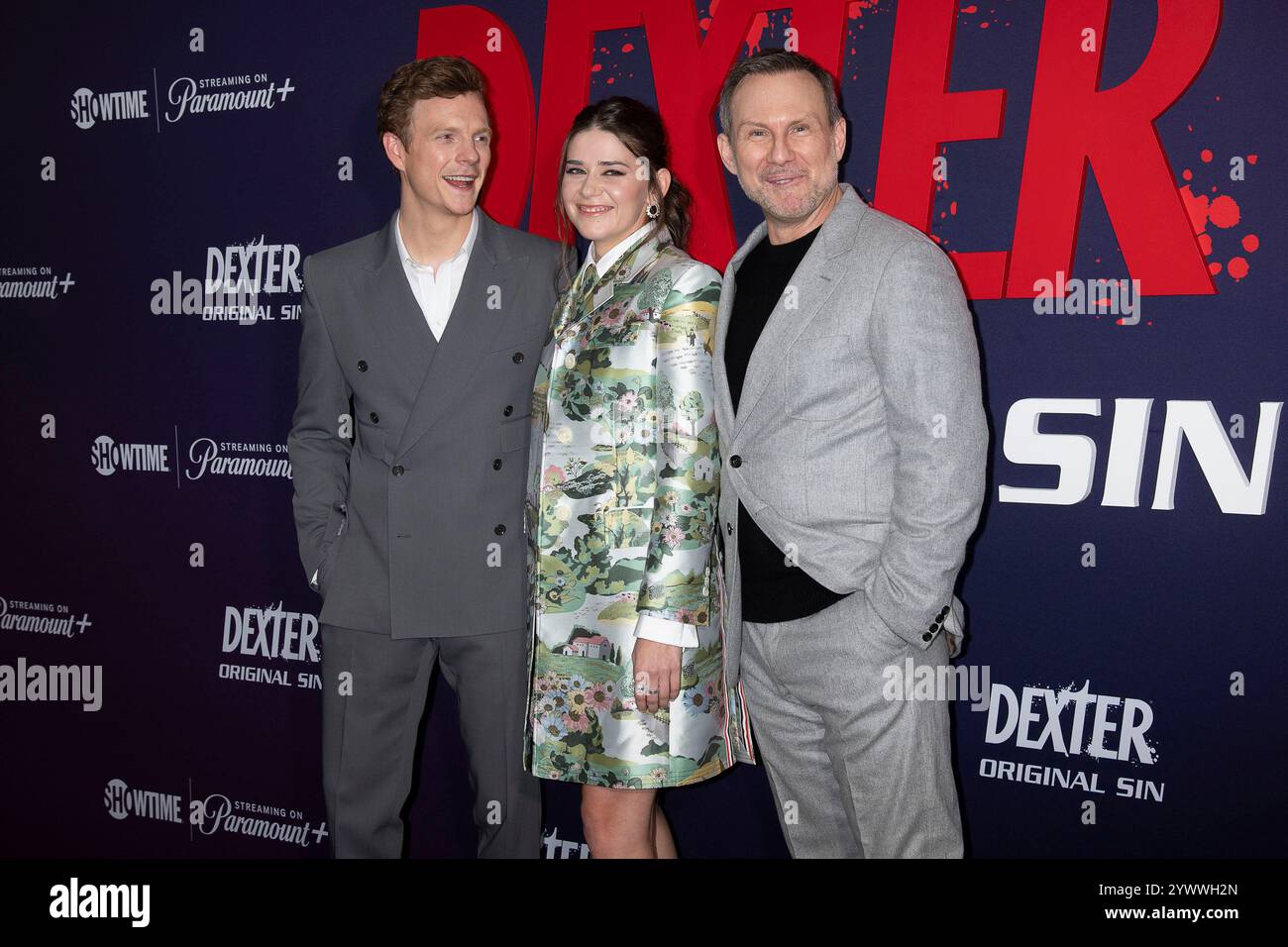 Patrick Gibson, Molly Brown und Christian Slater bei der Premiere der ...