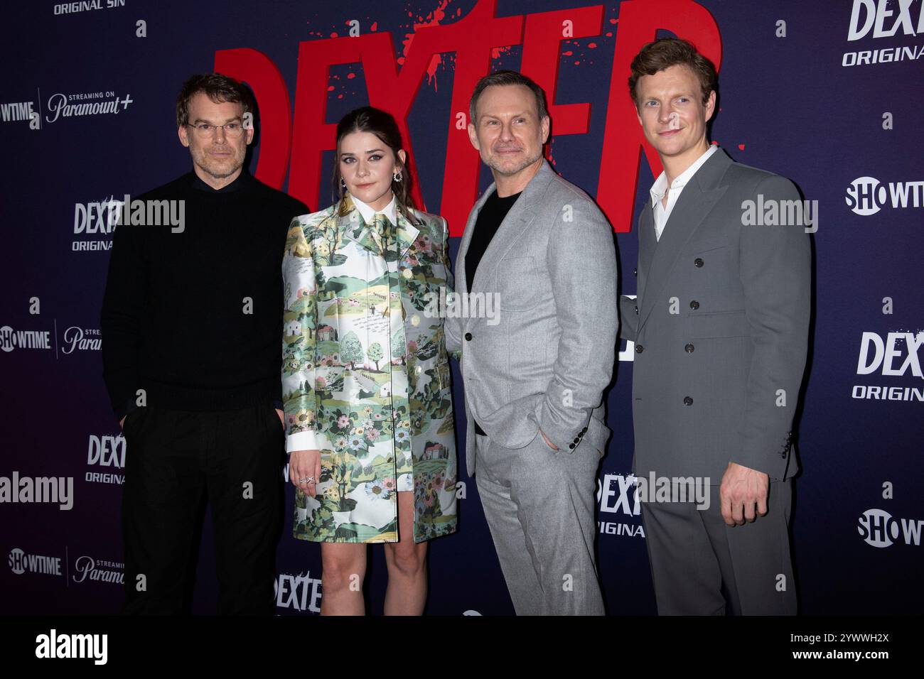 Michael C. Hall, Molly Brown, Christian Slater und Patrick Gibson bei ...