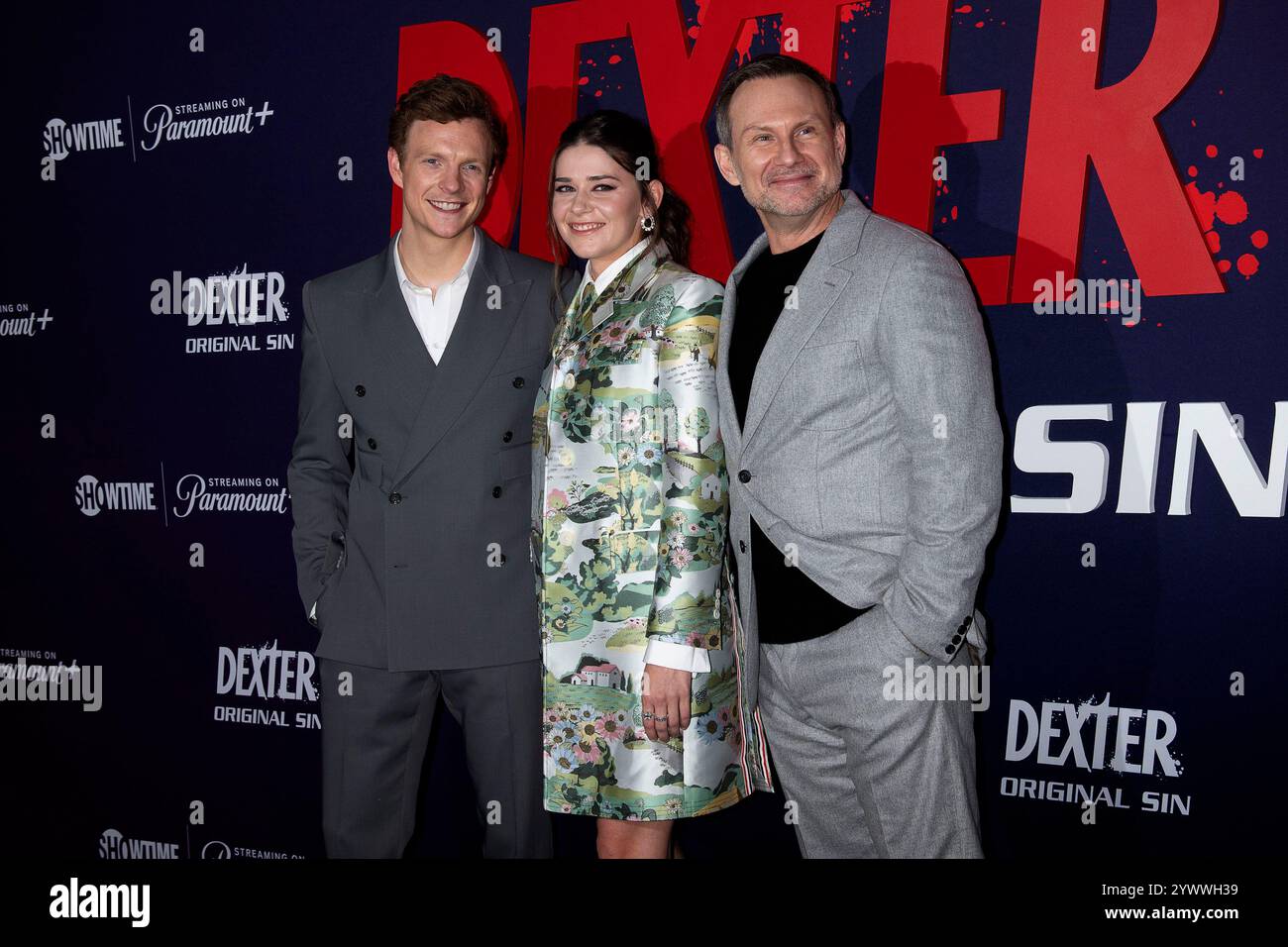 Patrick Gibson, Molly Brown und Christian Slater bei der Premiere der ...