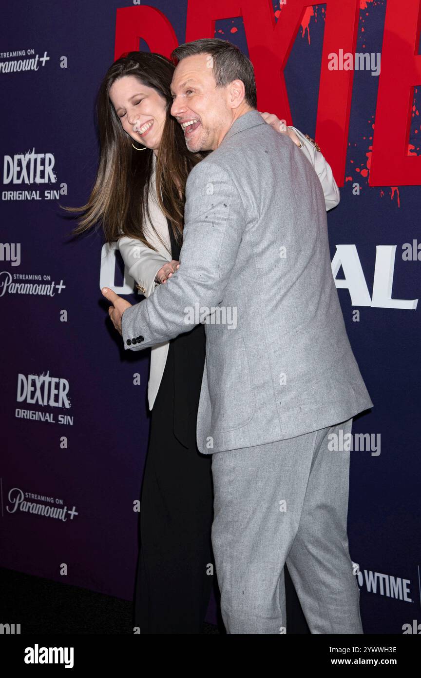 Christian Slater mit Ehefrau Brittany Lopez bei der Premiere der Showtime / Paramount+ Serie ...