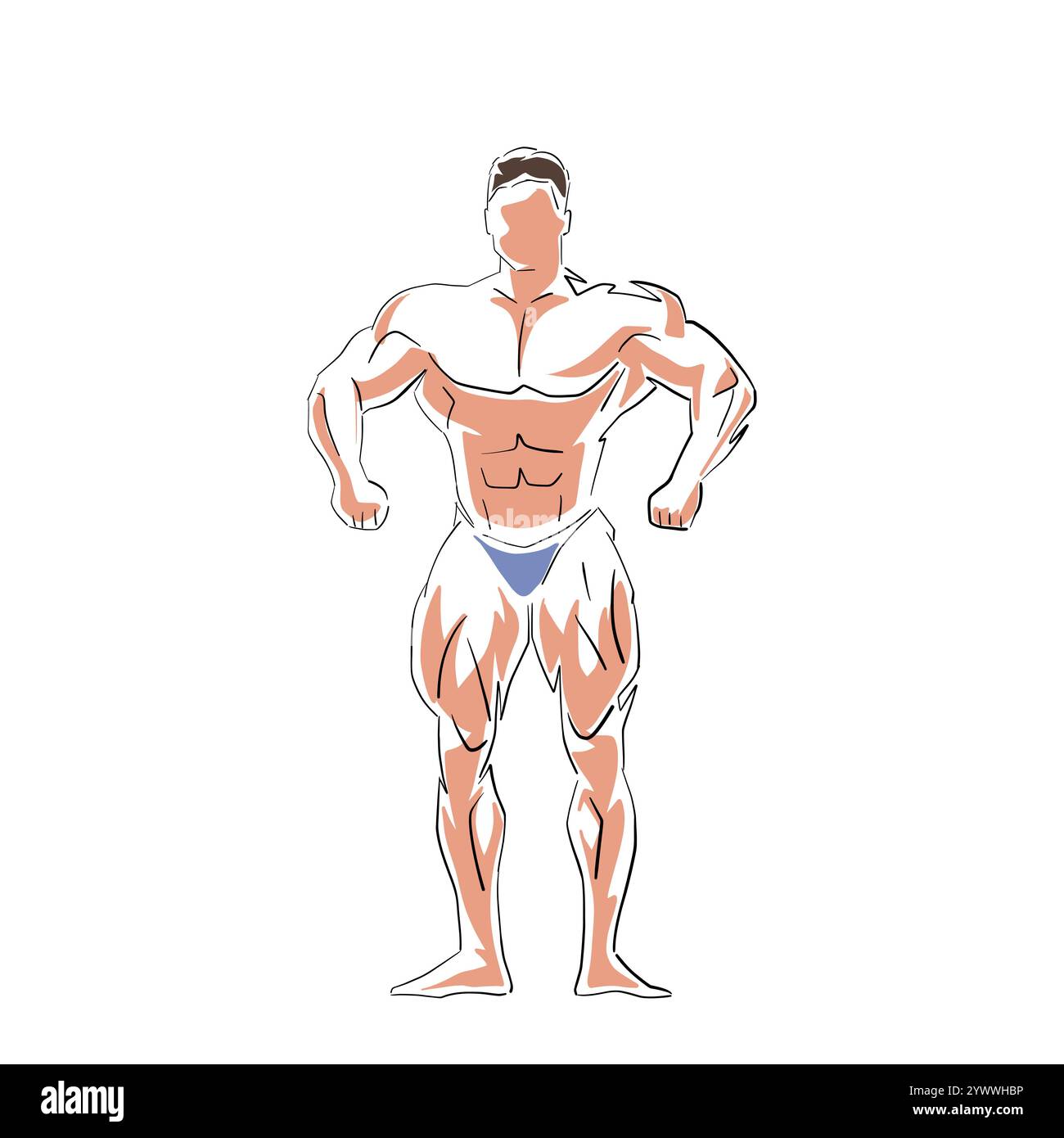 In the gym standing in line Stock Vector Images - Alamy
