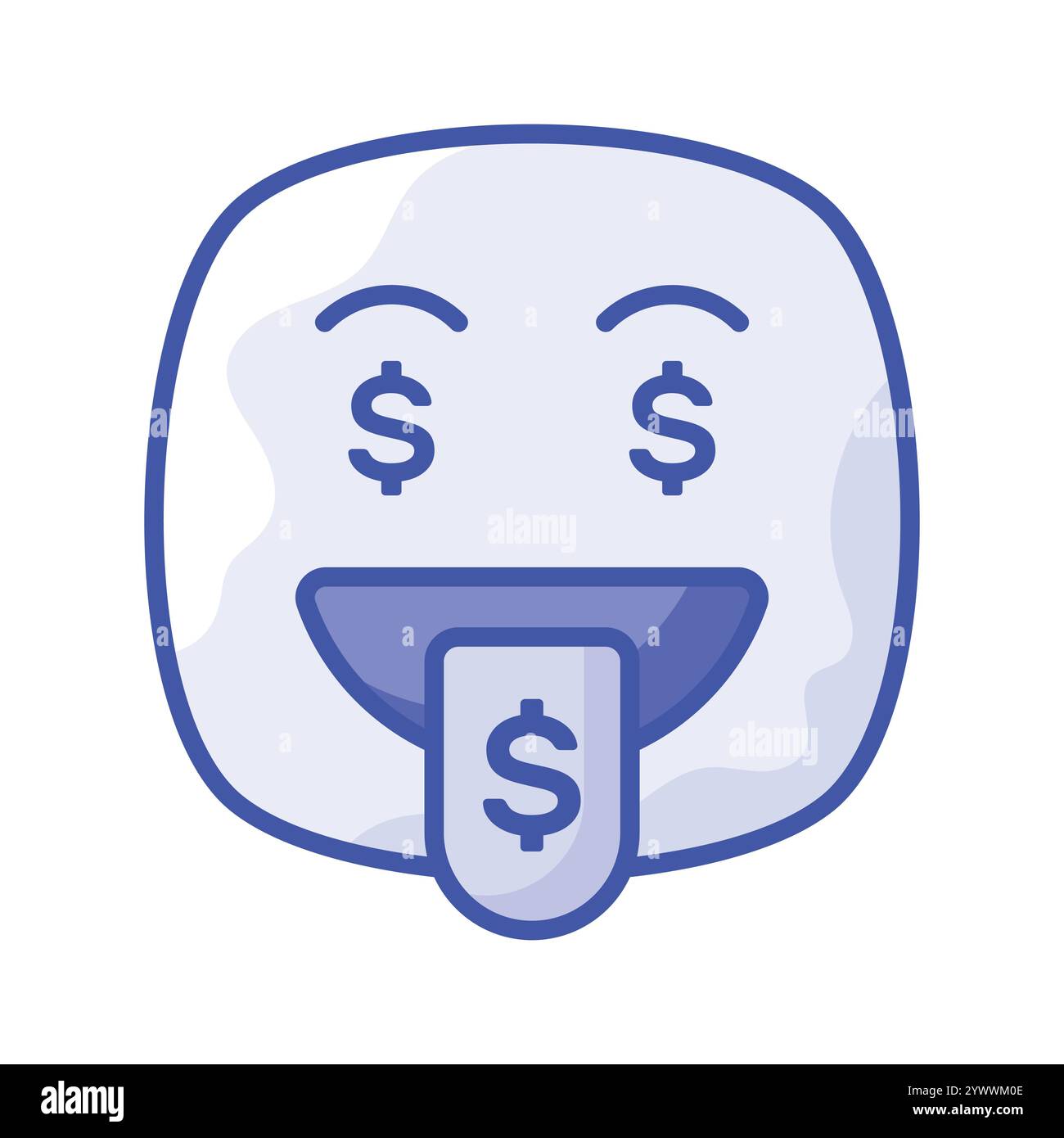Rich emoji icon vector vectors Cut Out Stock Images & Pictures - Alamy