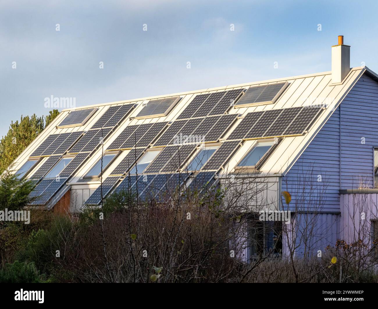 Green housing at the Findhorn Foundation, an eco community in Findhorn ...