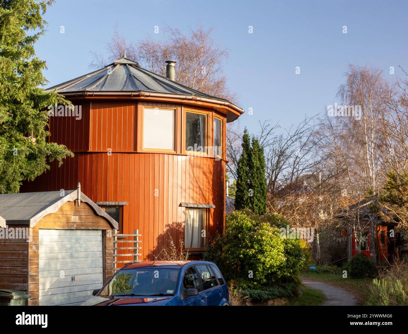 Green housing at the Findhorn Foundation, an eco community in Findhorn ...