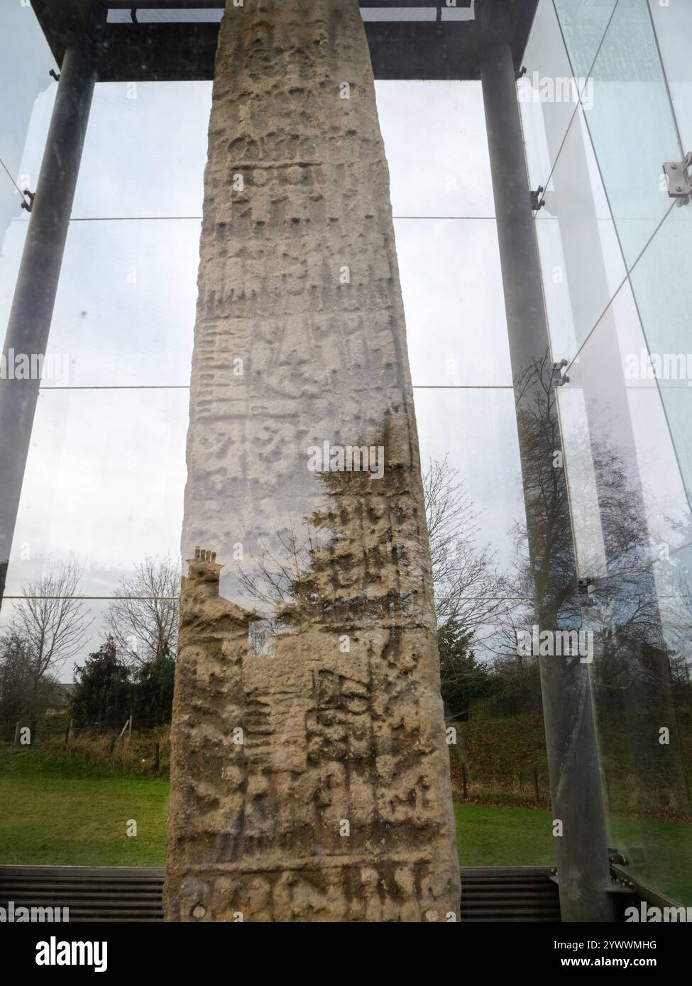 The Sueno's Stone a massive, ancient, carved Pictish standing stone in ...