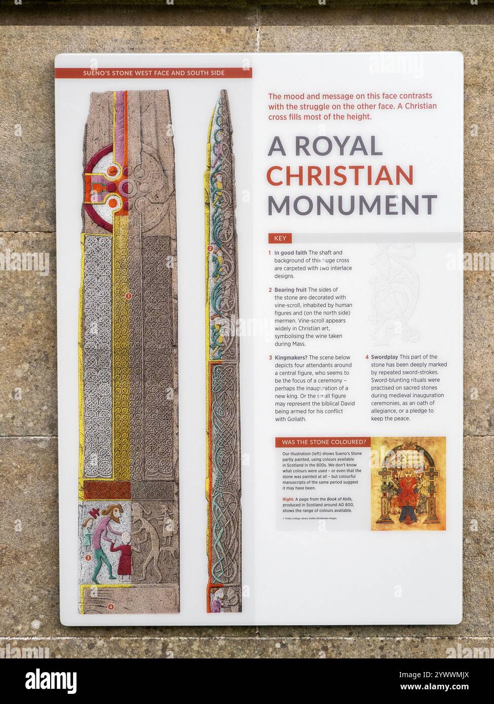 The Sueno's Stone a massive, ancient, carved Pictish standing stone in ...