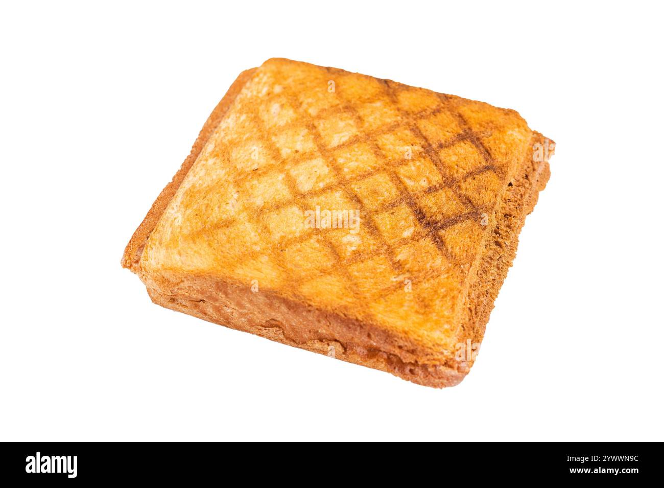 Grilled cheese sandwich isolated on white background. top view Stock ...