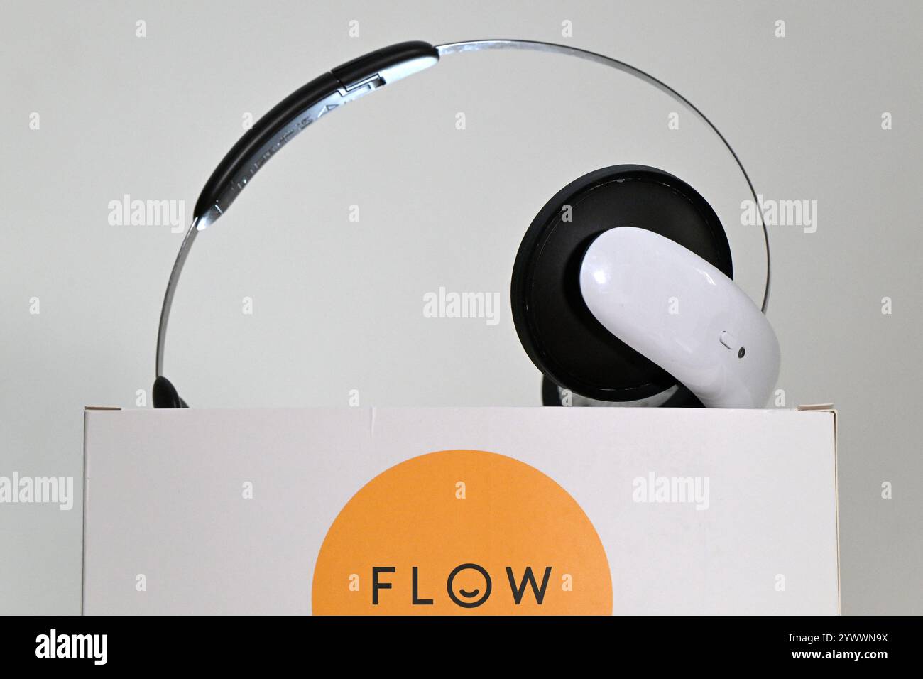 Flow Neuroscience Headset at home in London, UK. November 2024 Stock ...