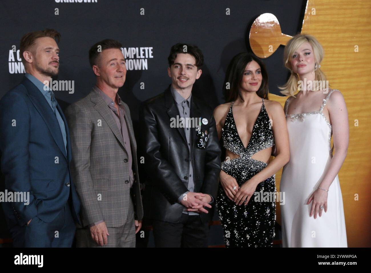 Ca. 10th Dec, 2024. Boyd Holbrook, Monica Barbaro, Elle Fanning, Edward ...