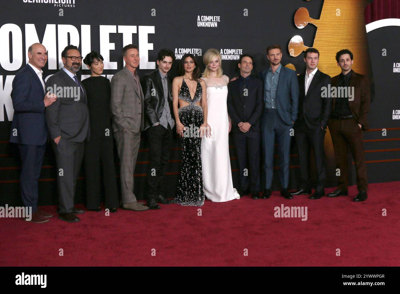 Ca. 10th Dec, 2024. Boyd Holbrook, Monica Barbaro, Elle Fanning, Edward ...